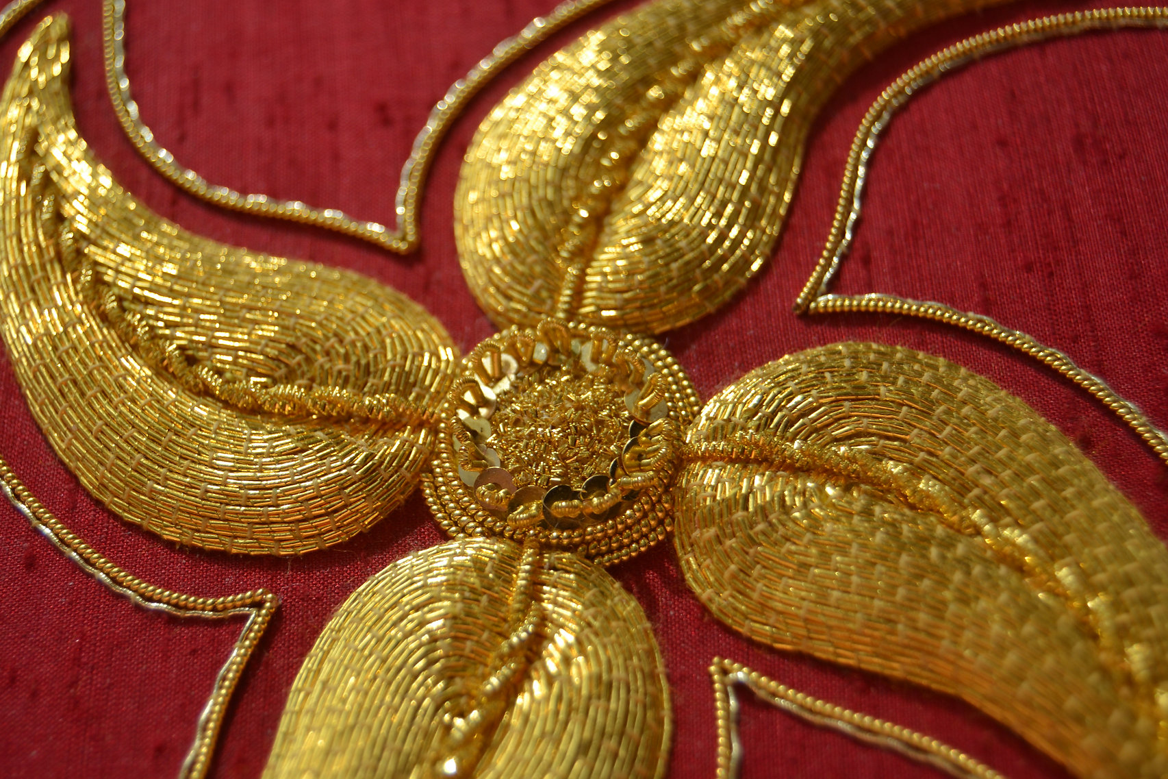 The Art of The Needle Goldwork 'Four Leaves' Embroidery Kit